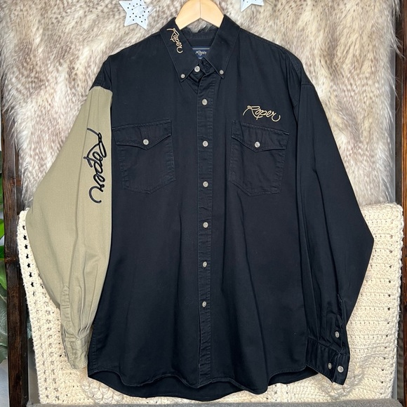 Roper | Shirts | Vintage Roper Long Sleeve Button Down Shirt | Poshmark